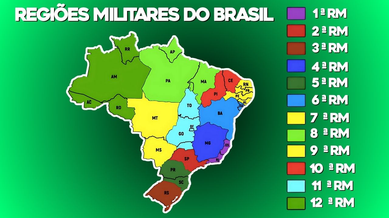 Quais a Regiões Militares do Brasil?